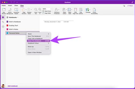 how to delete a notebook in microsoft onenote guiding tech