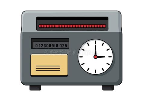 Clip Art Time Clock Stock Illustration Illustration Of Work 360149428