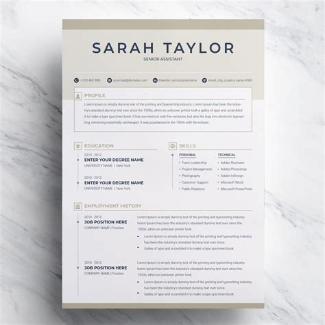 Linkedin Resume Template Word Resumeinventor