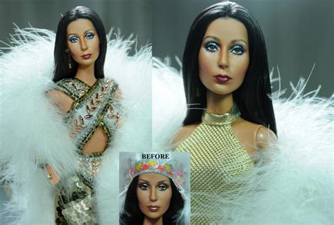 Mattel Cher Doll Repaint By Noel Cruz Scrolller