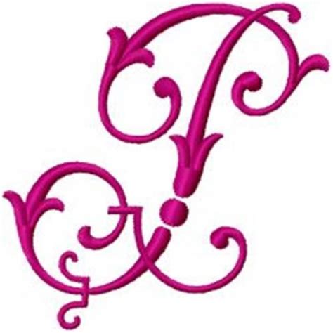 Fancy Monogram P Machine Embroidery Design Embroidery Library At