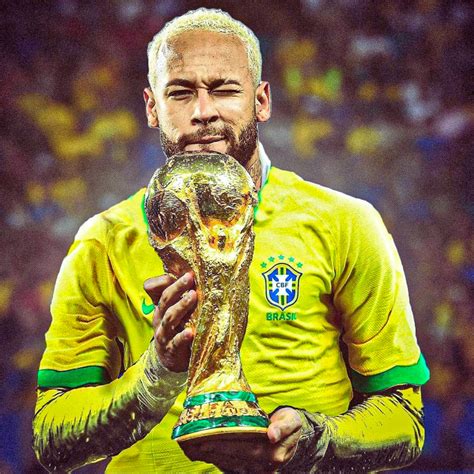 Ainda Vamos Ver Neymar Campeão Do Mundo Neymar Com A Taça Da Copa Do