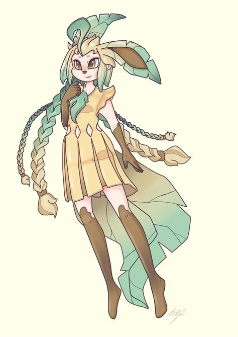 Leafeon Human Leafeon Pokémon Image By Pixiv Id 269085 1442870