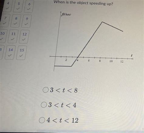 solved when is the object speeding up 3