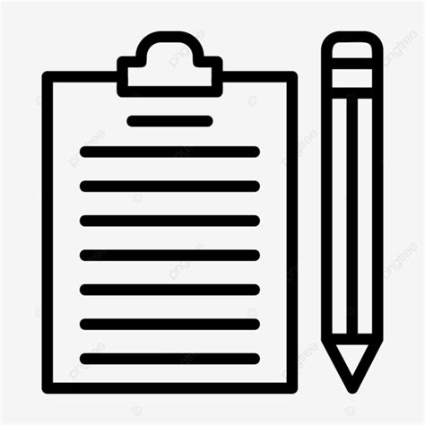 Survey Line Icon Vector Survey Icon Checkmark Document Png And