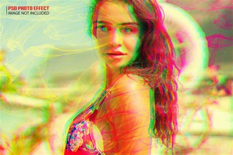 31 Rgb Split Double Color Photo Effect Bundle · Creative Fabrica