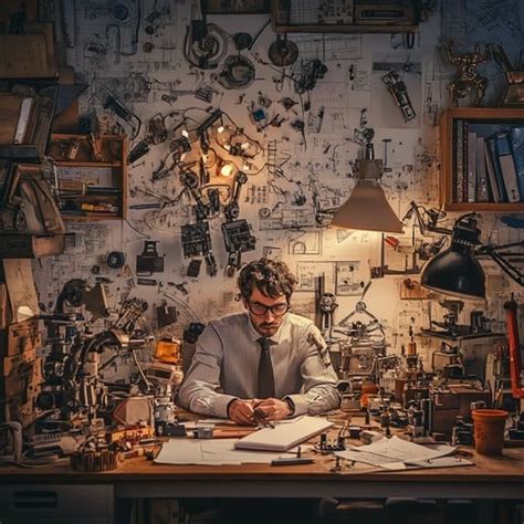 Free Inventors Cluttered Workspace Image Download At Stockcake
