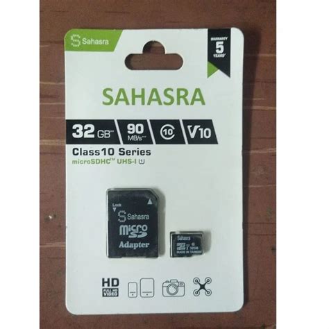 Sahasra Micro 32 Gb Sd Memory Card Class 10 Uhs 1 At ₹ 180 In Bhilwara Id 2851253570597
