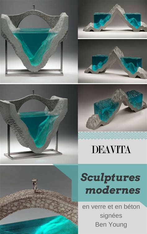 Découvrez Les Sculptures Modernes En Verre Et En Béton Par Lartiste Néo Zélandais Ben Young