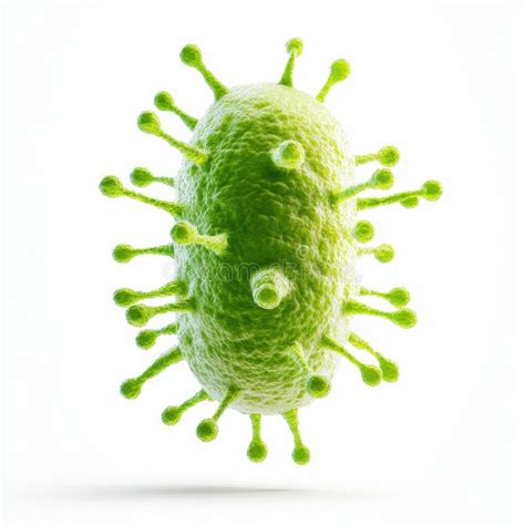 Bacteria With Flagella On A Bright Background Stock Illustration Illustration Of Organism