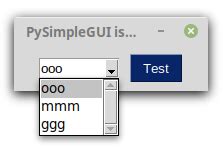 InputCombo Dropdown Values Not Visible When Keep On Top Is True Issue PySimpleGUI