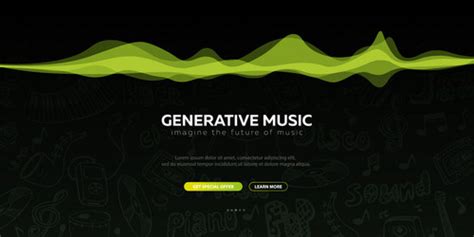 Generative Music Created Ai Royalty Free Vector Image
