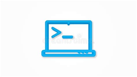 Programming Code On Laptop Application Realistic Icon 3d Line Vector
