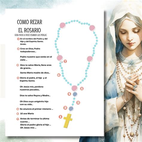 Santo Rosario Guía En Español Etsy