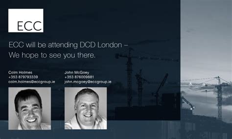 John Mcgoey And Colm Holmes Are Attending Dcd London This Week If You