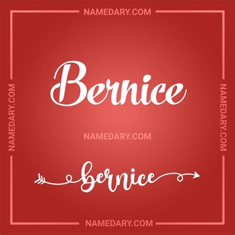 Bernice Meaning Origin Traits And More Namedary