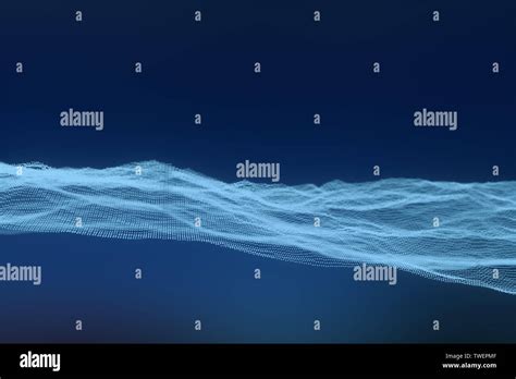 Three Dimensional Rendering Abstract Dots Variable Gradient Background