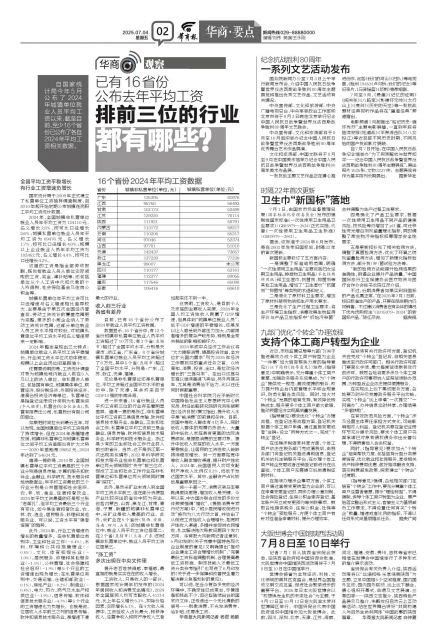 华商报20250704期 第a2版华商·要点