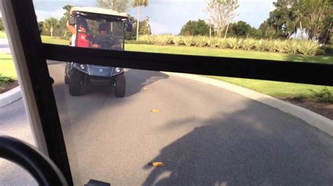 Golf Cart Tunnel Drive Thru At The Villages Fl Youtube