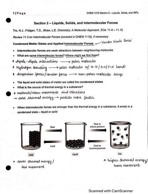 Lecture Liquids Solids And Intermolecular Forces CHEM Studocu