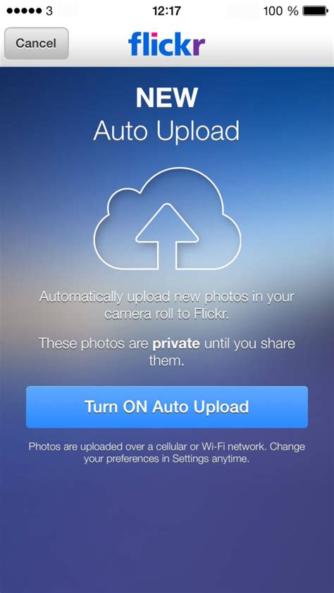Flickr Uppdateras Med Auto Upload