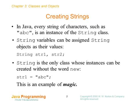 Chapter 3 Classes And Objects Java Programming From The Beginning