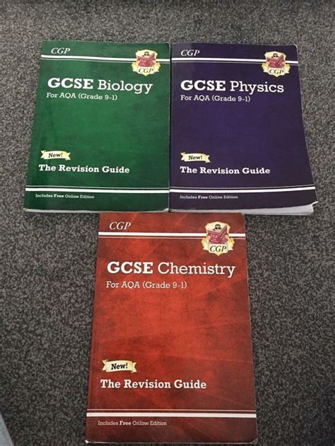 Gcse Aqa Triple Science Revision Guides Set In Whitby North