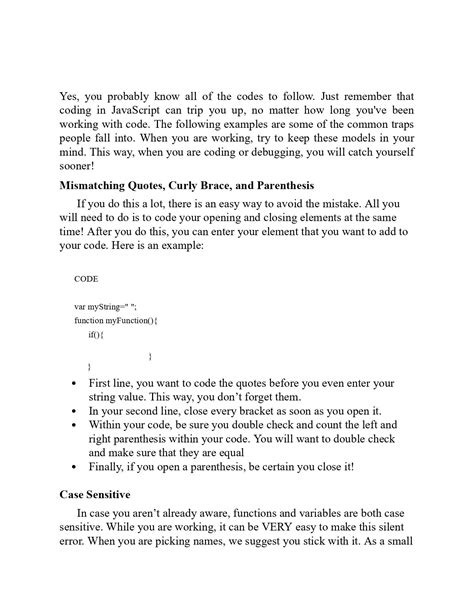 Best Practices To Programming Code With Javascript Pdf Guide Connect 4 Techs