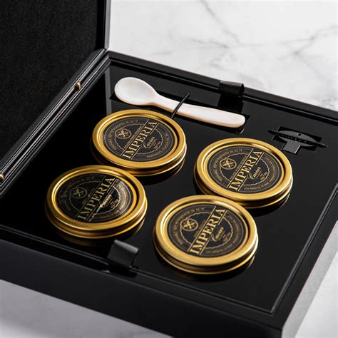 Caviar Luxury T Box 1 4 Varieties Imperia Caviar