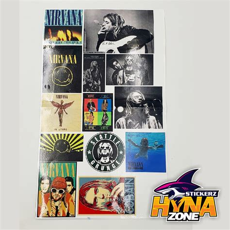 Jual Sticker Pack Nirvana Sricker Kurt Cobain Stiker Tumblr Stiker Nirvana Stiker Pack Hstikers