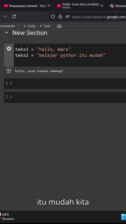 Belajar String Python Dasar Cocok Untuk Pemula Pythonprogramming