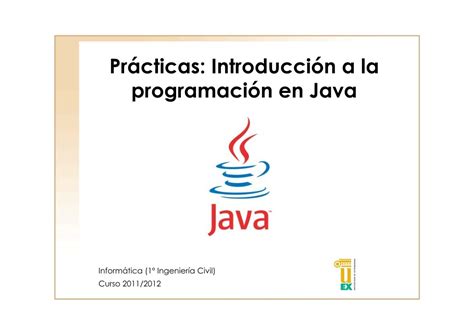 Pdf De Programación Prácticas Introducción A La Programación En Java
