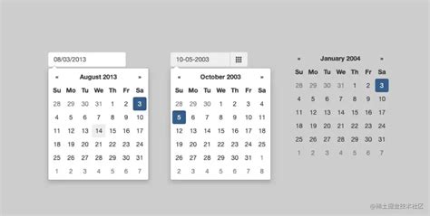 顶级的 Bootstrap 日期选择器和时间选择器插件（附免费下载链接）顶级的 Bootstrap 日期选择器和时间选择 掘金