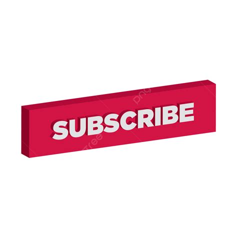 Youtube Subscribe Button Clipart Hd Png Subscribe 3d Button Youtube Subscribe Button