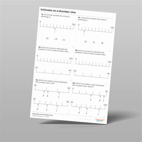 Year 2 Estimate On A Number Line Varied Fluency Resource Classroom