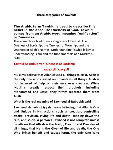 Tawheed Pdf
