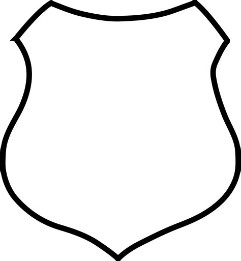 Blank Shield Template Printable The Best Template Example