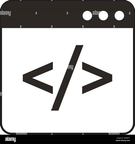Coding Window Web Programming Development Stock Vector Image And Art Alamy