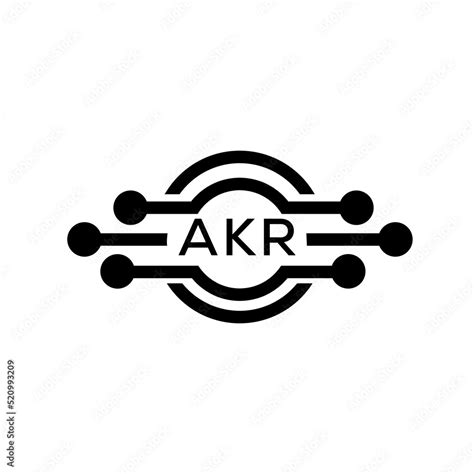 Akr Letter Logo Akr Best White Background Vector Image Akr Monogram Logo Design For