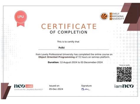 🎯 Proud To Share That Ive Completed A 72 Hour Course In Object