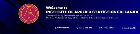 Institute Of Applied Statistics Sri Lanka Iassl Colombo