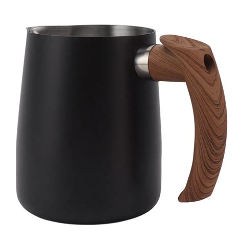 Milk Frothing Cup Inner Scale 304 Stainless Steel Dripless Spout Coffee