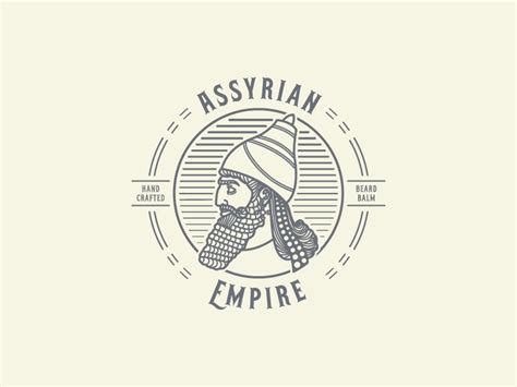 Assyrian Empire Beard Balm Beard Illustration Logo Design The Balm