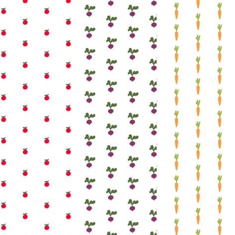 Premium Vector Patterns With Cute Vegetables