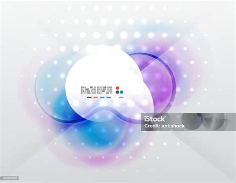 Vector Futuristic Blurred Hitech Shapes Stock Illustration Download