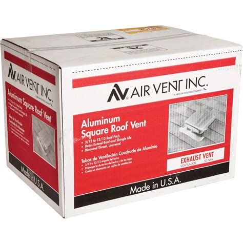 Airhawk 50 In Mill Aluminum Square Roof Vent True Value Hardware