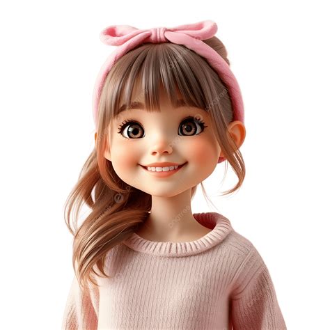 Templat Kartun Gadis Model 3d Templat Kartun Gadis Gadis Model 3d