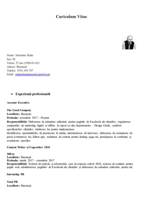 Sebastian Radu Cv Pdf