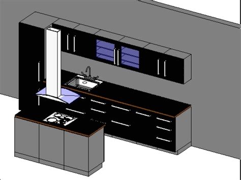Revit Kitchen In Rvt Cad Download 18 Mb Bibliocad