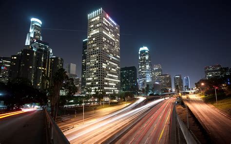 Night Lights Architecture Buildings